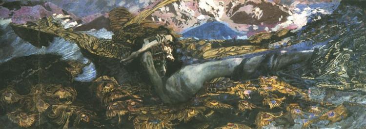 Fallen Demon, 1902 - Mikhail Vrubel - WikiArt.org
