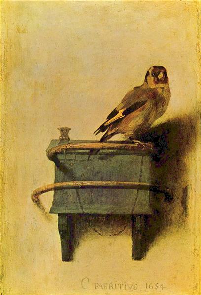 The Goldfinch, 1654 - Carel Fabritius - WikiArt.org