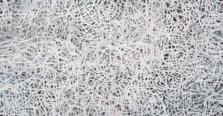 Bush Yam Dreaming, c.1994 - Emily Kame Kngwarreye - WikiArt.org
