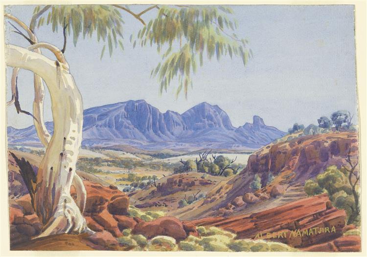 Untitled (Hermannsburg Watercolour), c.1951 - Albert Namatjira ...