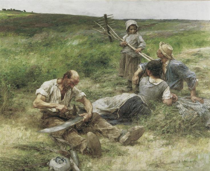 Haymaking, 1887 - Léon Augustin Lhermitte - WikiArt.org