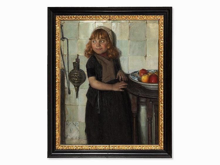 Girl with Apples - Paul Hocker - WikiArt.org