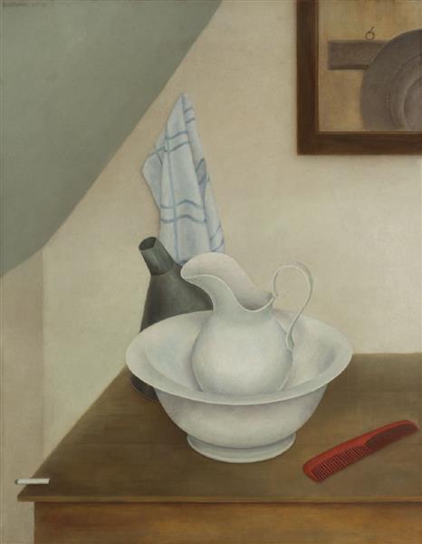 Still Life with Red Comb, 1929 - Nola Hatterman - WikiArt.org