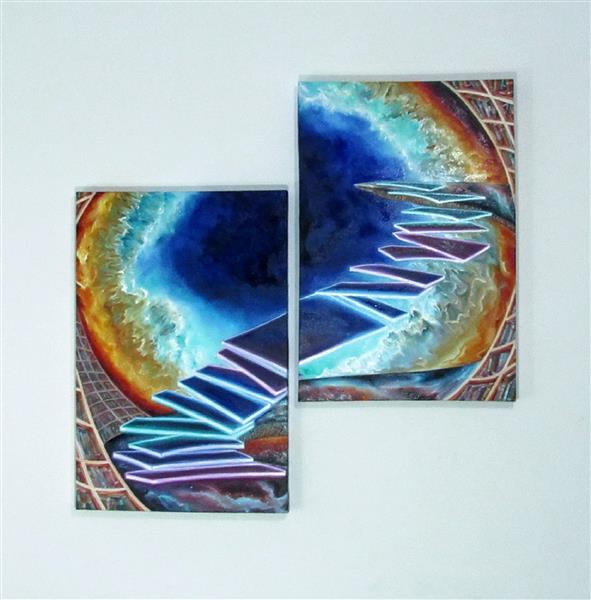 To the Future Take the Stairs, 2020 - Vannie Gama - WikiArt.org