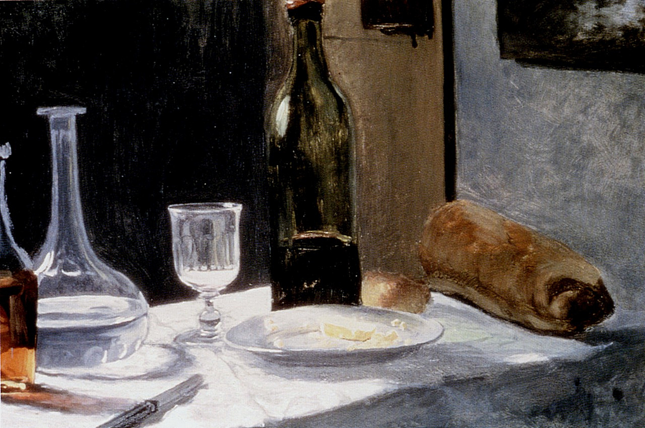 Still Life With Bottles, 1862 - 1863 - Claude Monet - WikiArt.org