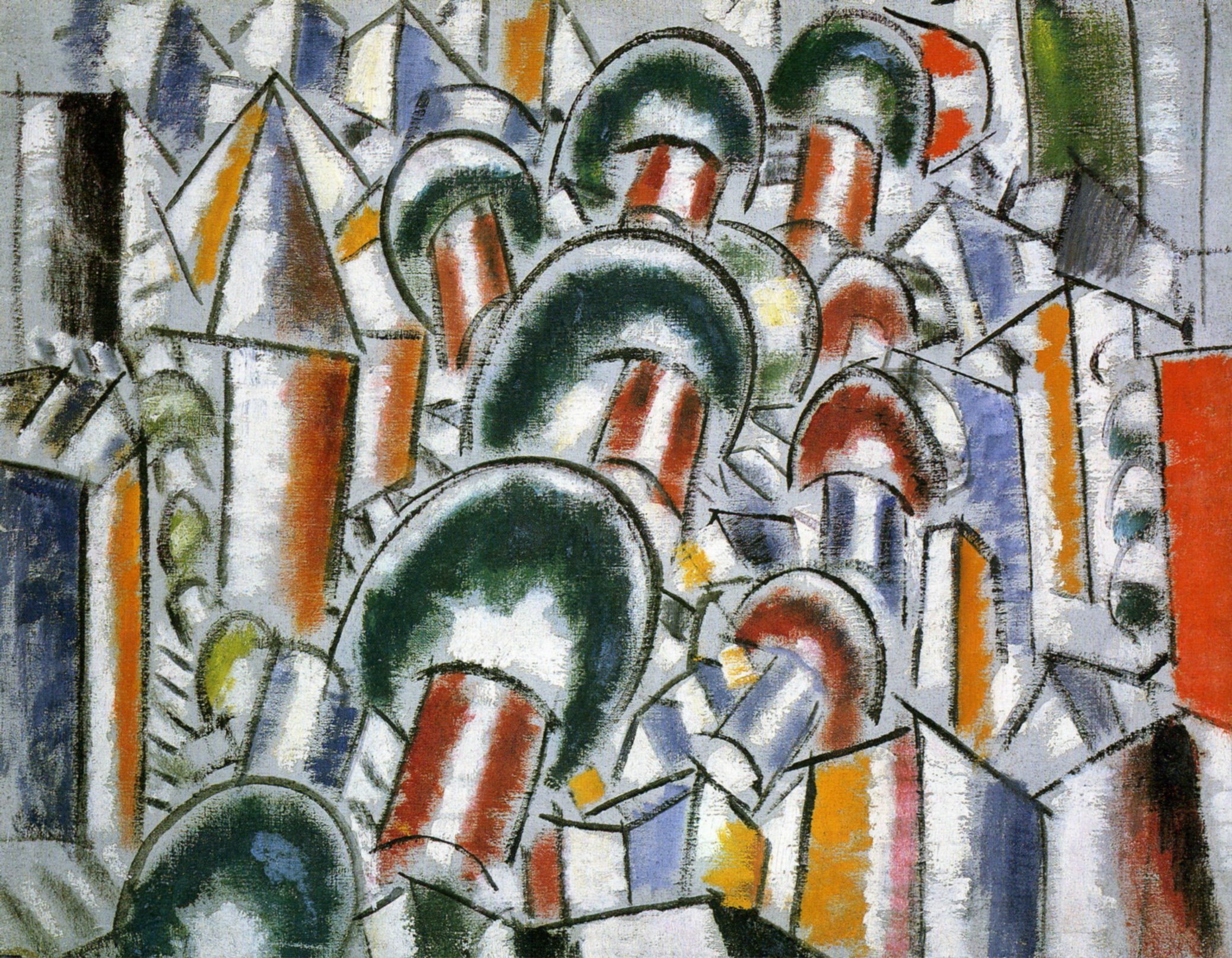 The House in the trees, 1913 - Fernand Leger - WikiArt.org