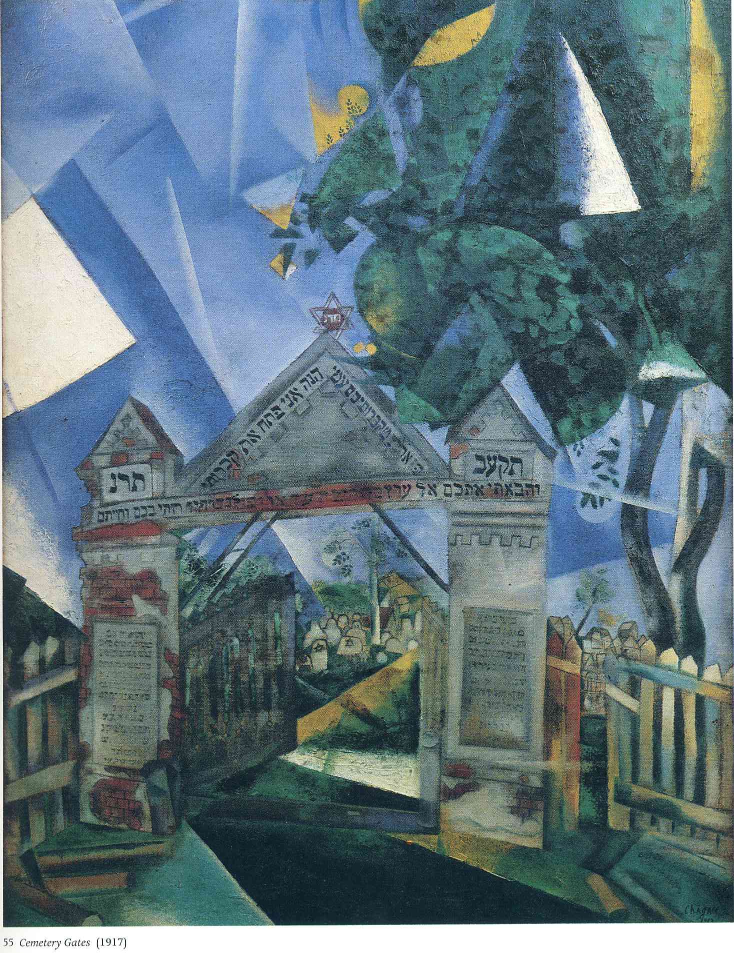 Cemetery Gates, 1917 - Marc Chagall - WikiArt.org