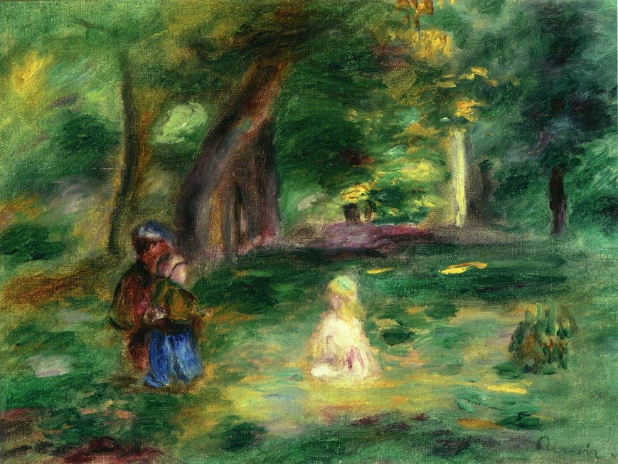 Three Figures in a Landscape - Pierre-Auguste Renoir - WikiArt.org