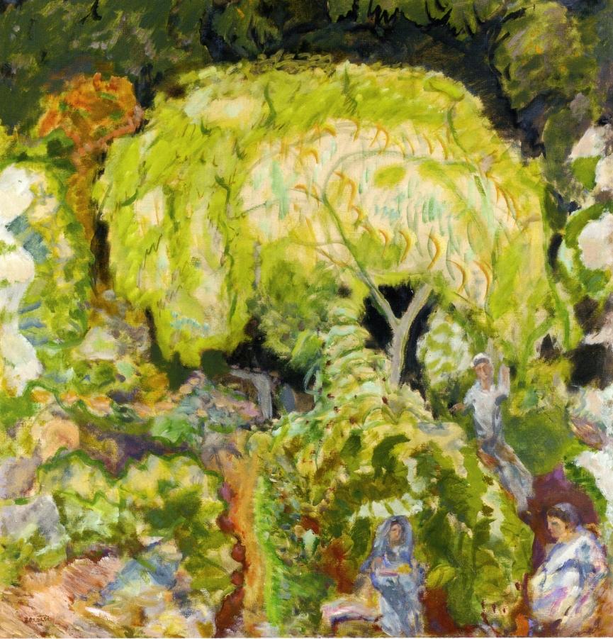 Landscape with Three Figures and Willow, 1912 - Pierre Bonnard ...